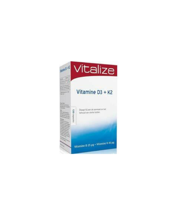 VITALIZE VITAMINA D3 + K2 120 CÁPSULAS