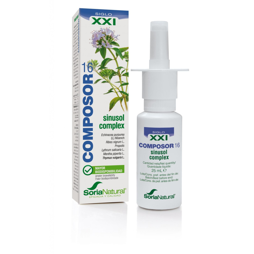 COMPOSITOR 16 SINUSOL SPRAY NASAL NATURAL 50 ML SORIIA NATURAL